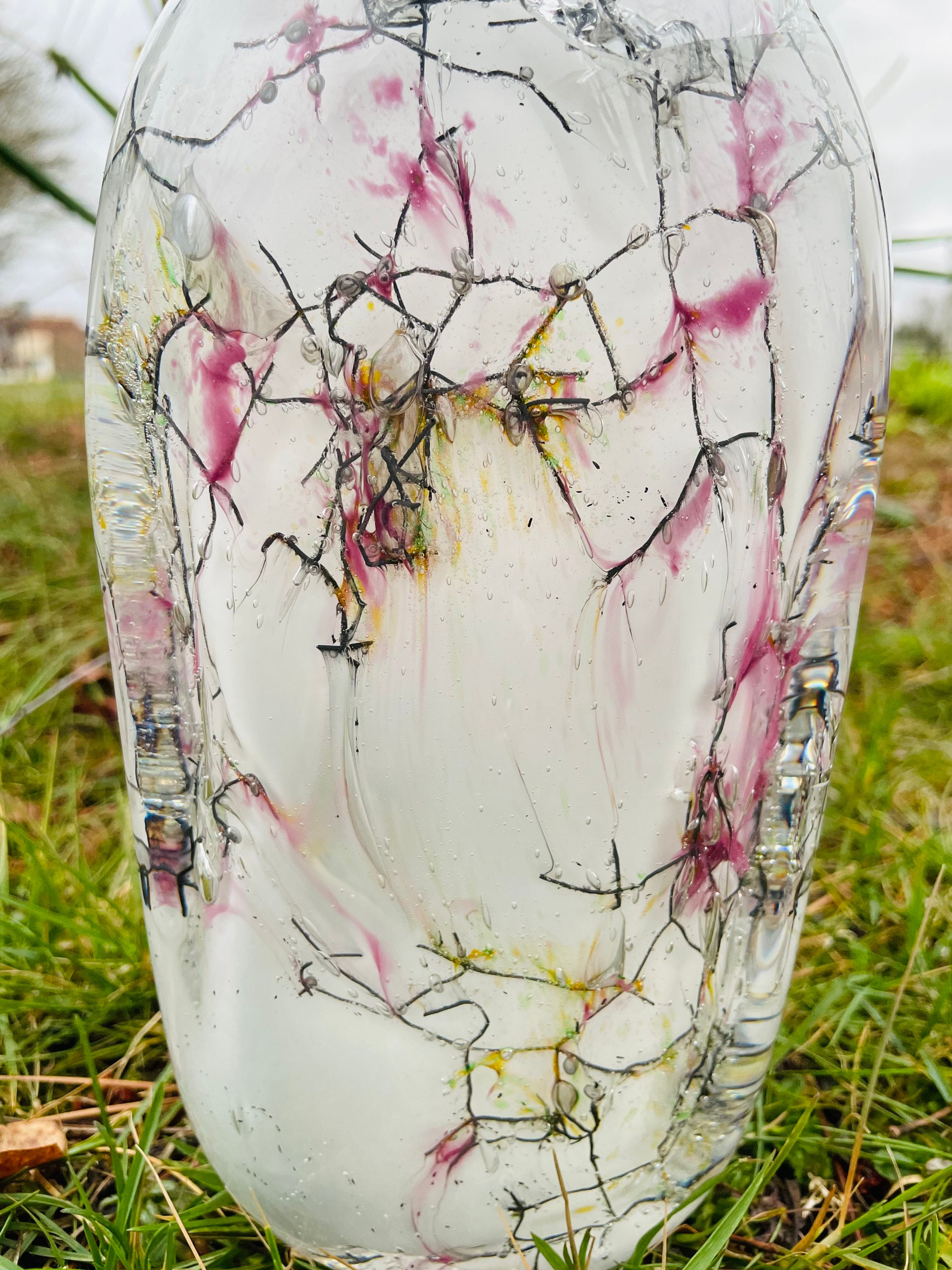 Adam Jablonski Blown Glass Vase, Rare Piece - Etsy