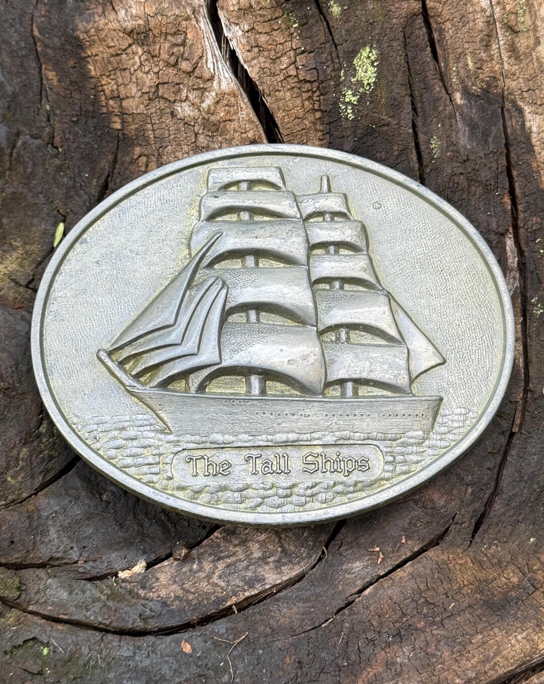 Vintage Ship Belt Buckle, the Tall Ships Belt Buckle, Sailboat Belt ...