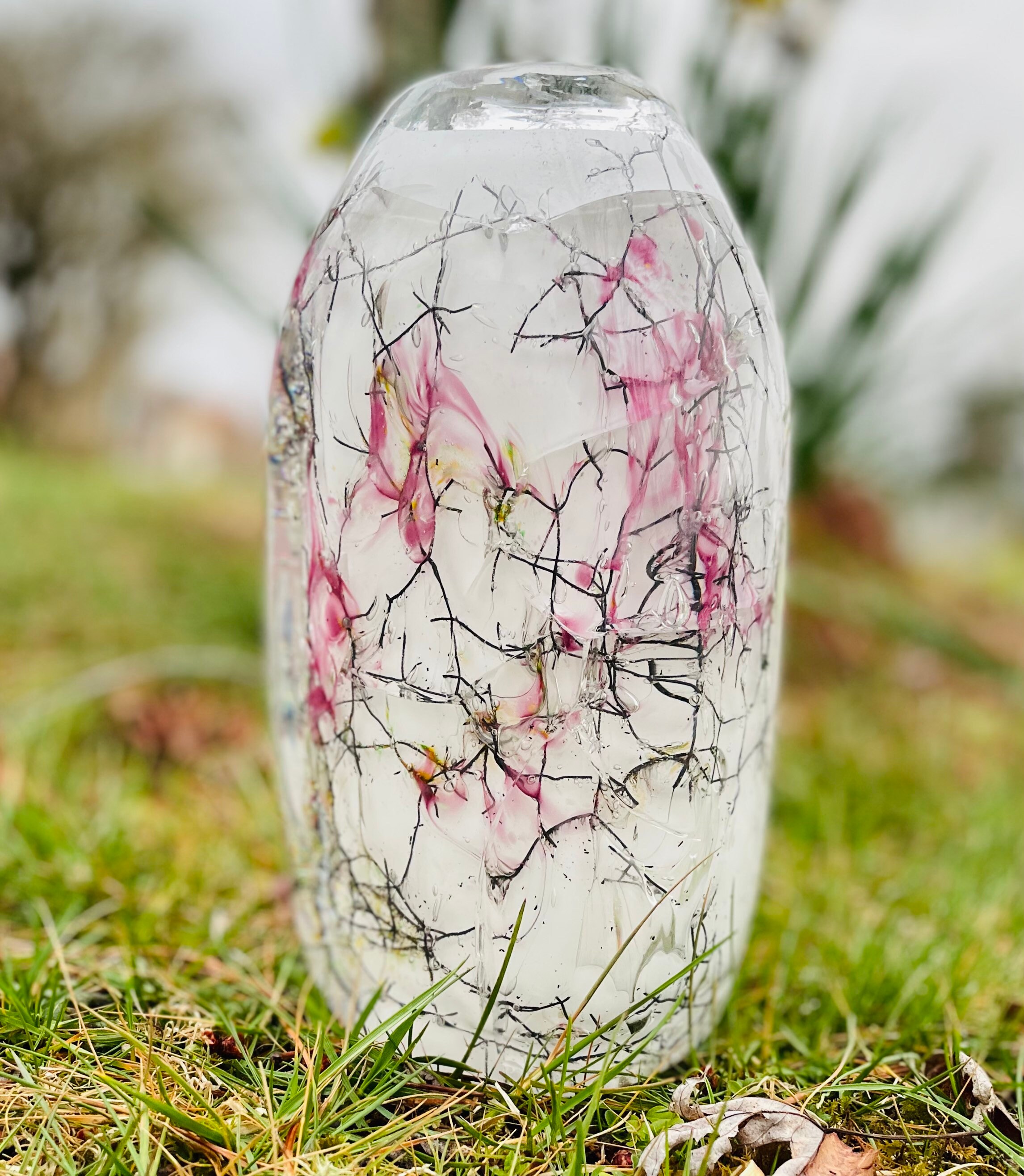 Adam Jablonski Blown Glass Vase, Rare Piece - Etsy