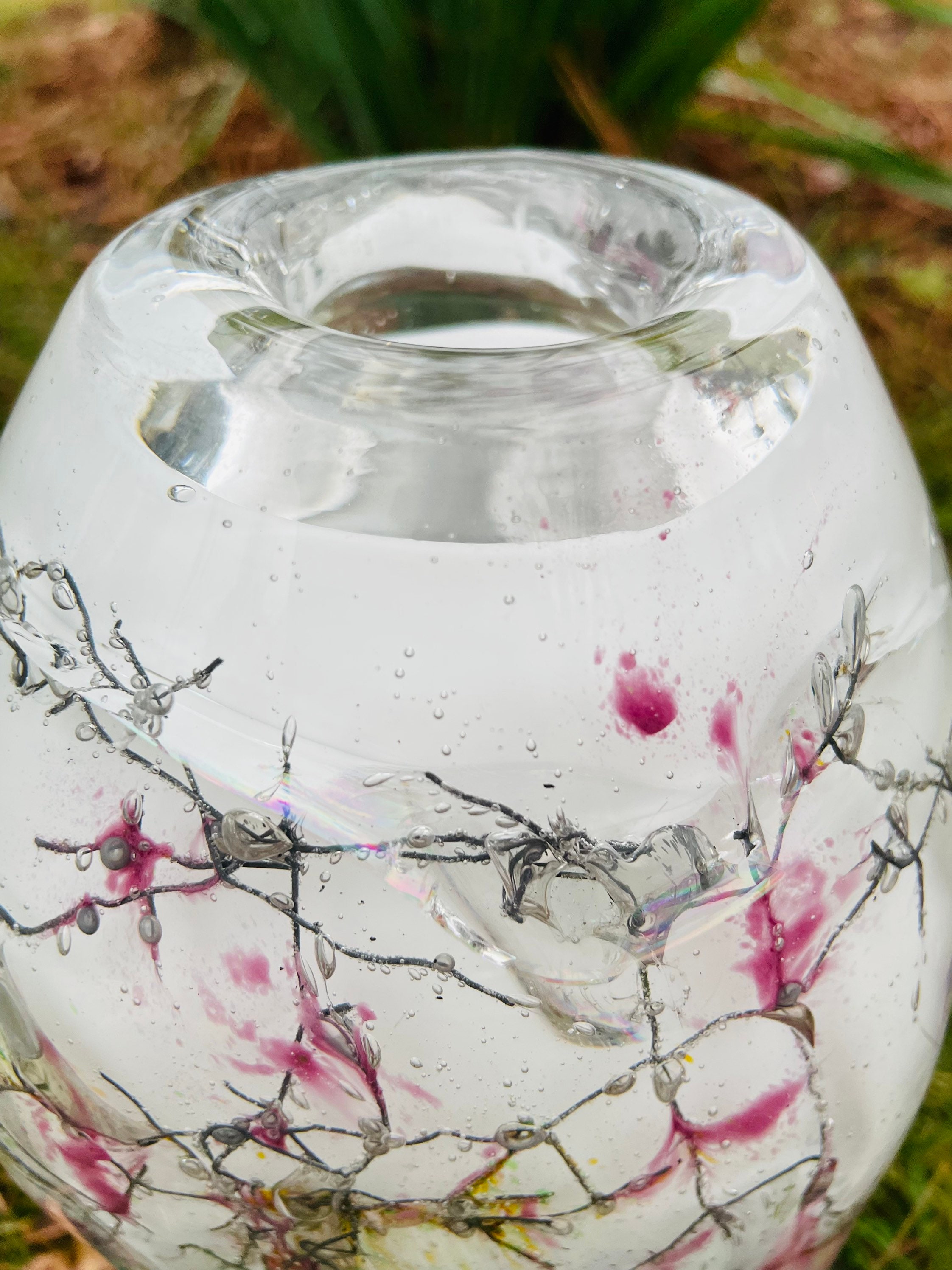Adam Jablonski Blown Glass Vase, Rare Piece - Etsy