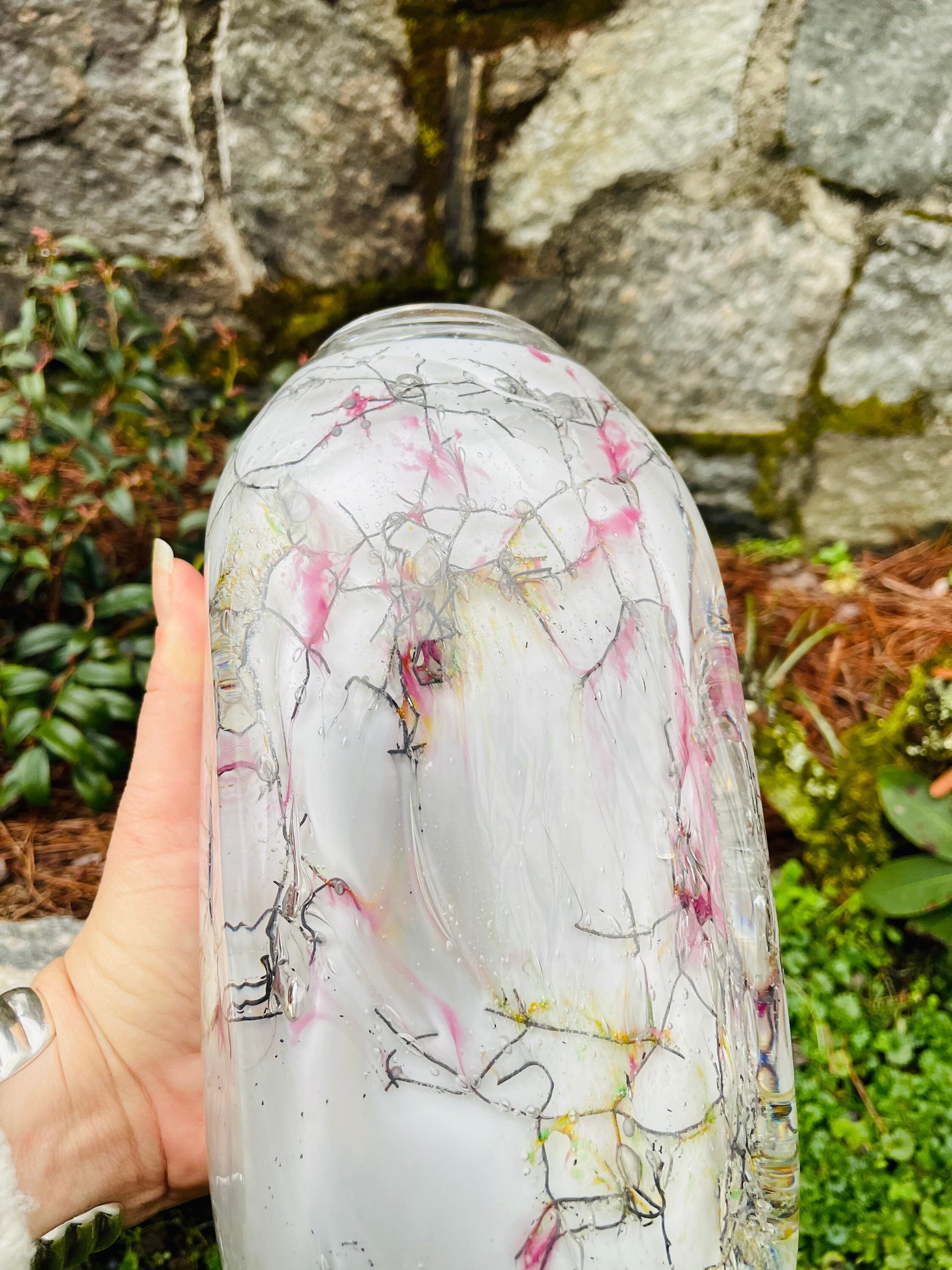 Adam Jablonski Blown Glass Vase, Rare Piece - Etsy