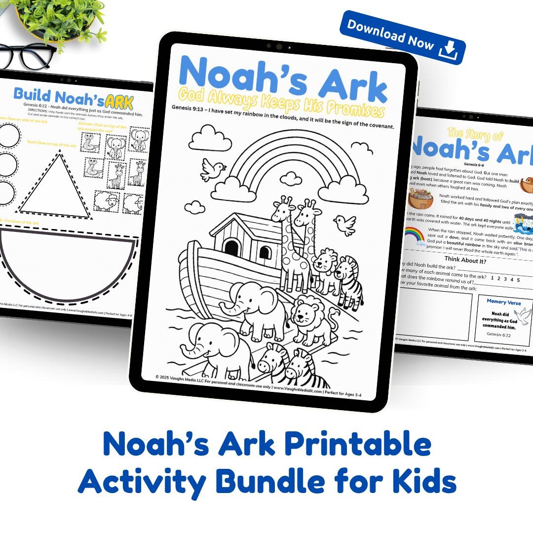 Noahs Ark Activities for Kids | Bible Story Worksheets Printable ...