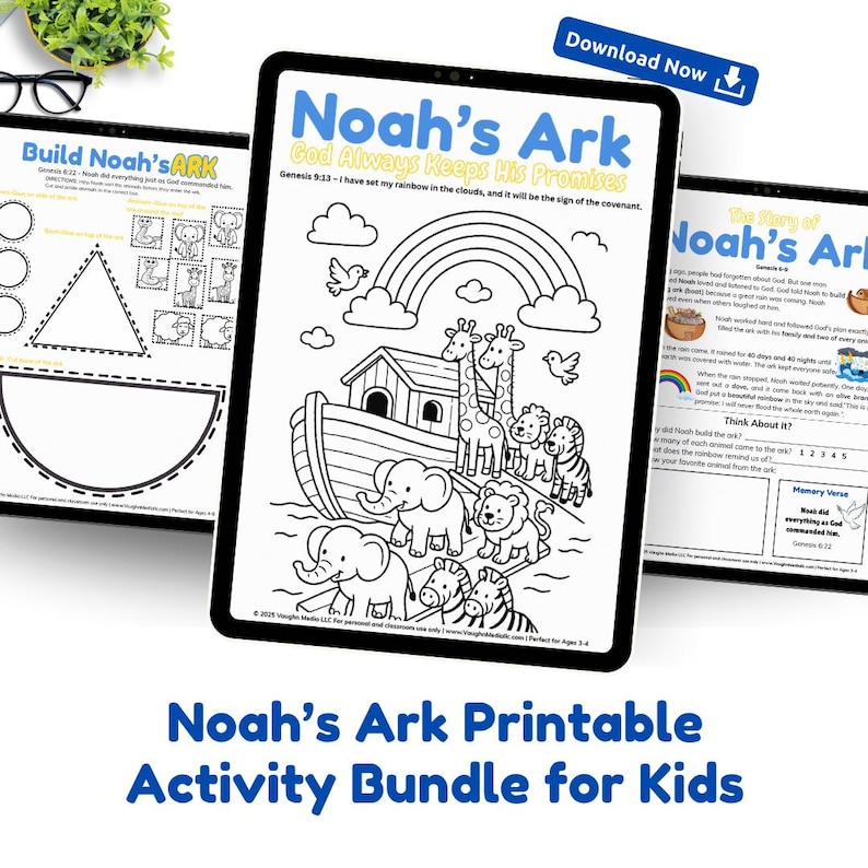 Noahs Ark Activities for Kids | Bible Story Worksheets Printable ...