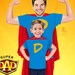 Fathers Day Gift, Custom Father-son Superhero Portrait Gift, Superhero ...