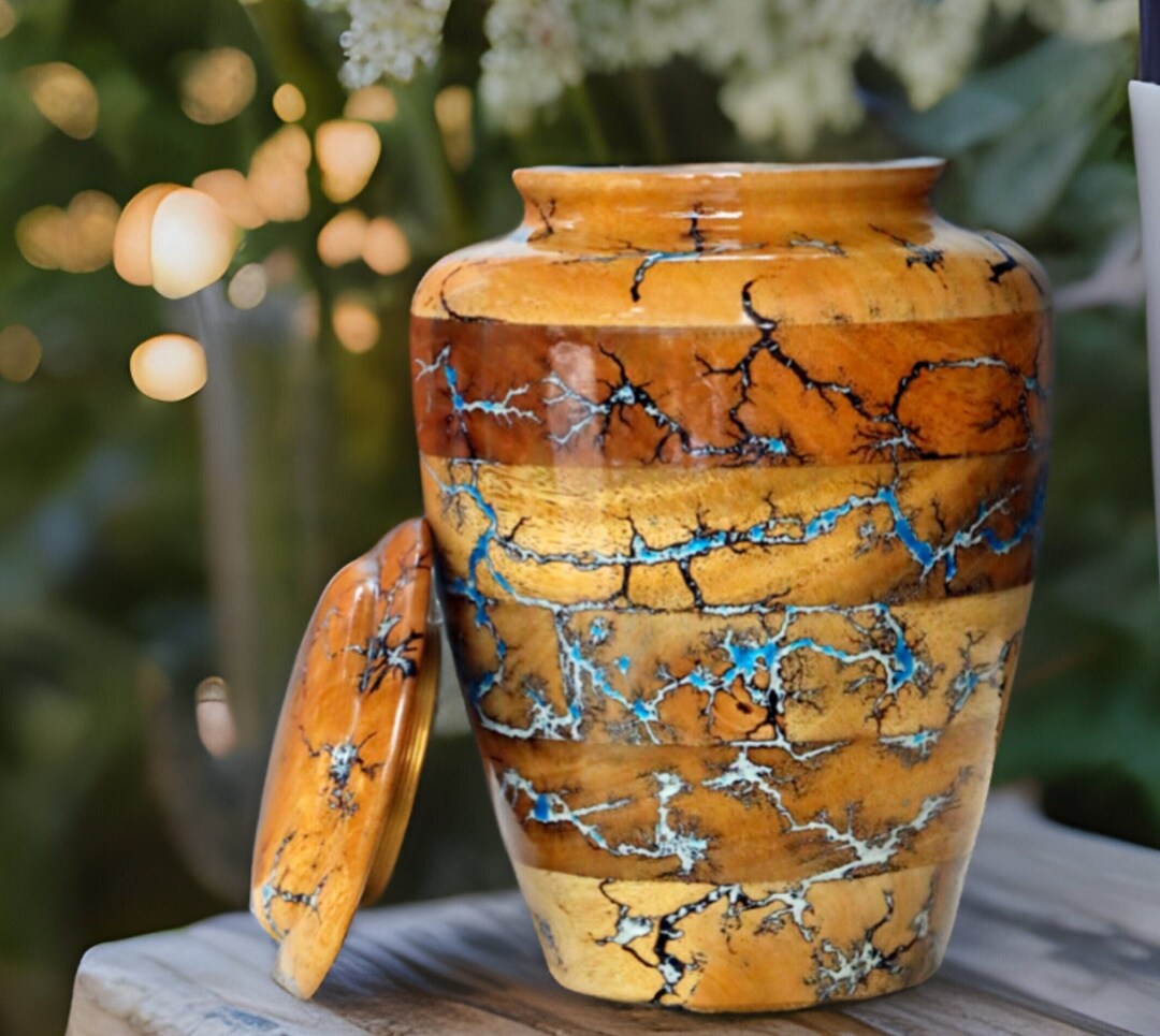 Best Urn for Human Ashes Large Wooden Urn for Cremation Adult - Etsy