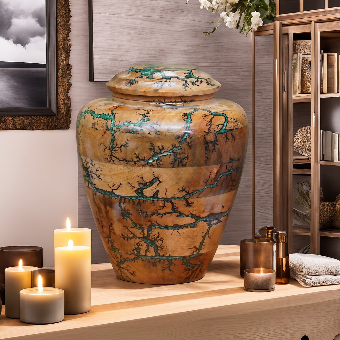 Best Urn for Human Ashes Large Wooden Urn for Cremation Adult - Etsy