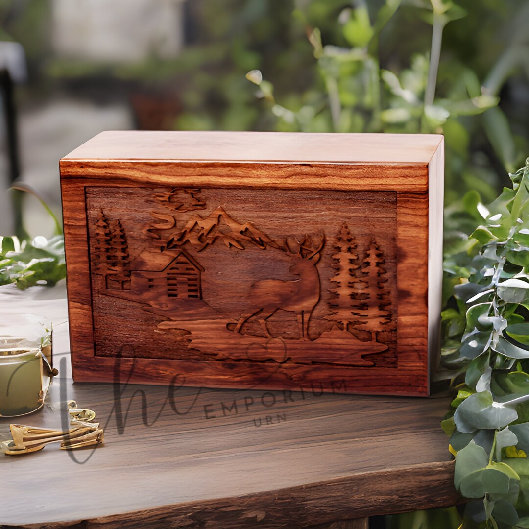 Emporium Urn Rosewood Cremation Box for Human Ashes Dear Tree ...