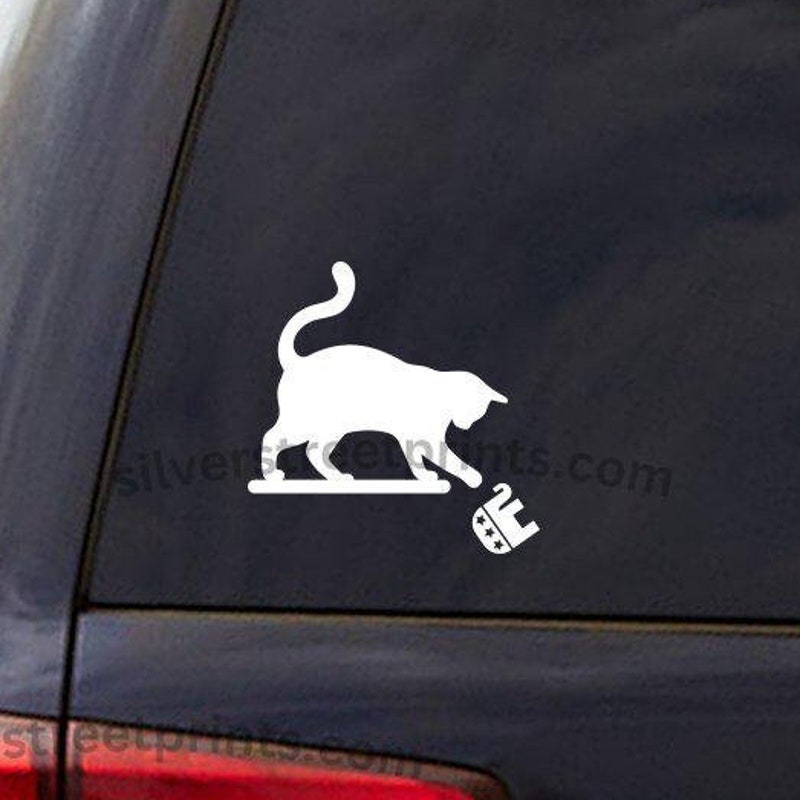 Cat Car Decal - Etsy
