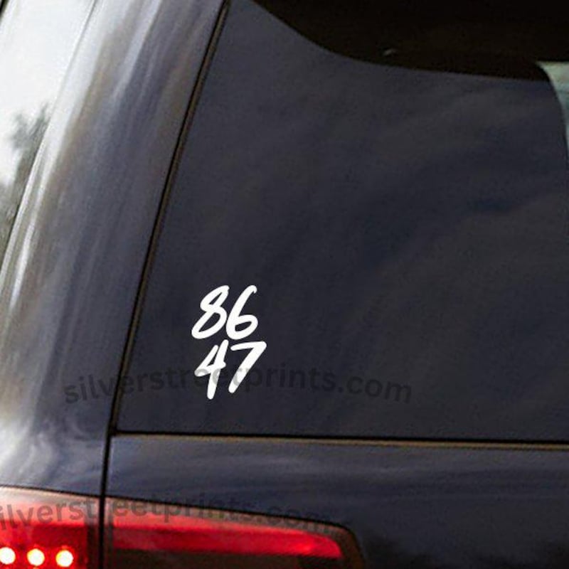 8647 Bumper Sticker - Etsy
