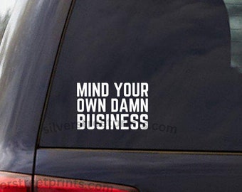Mind Your Own D Business 2024 Bumper Sticker - Etsy