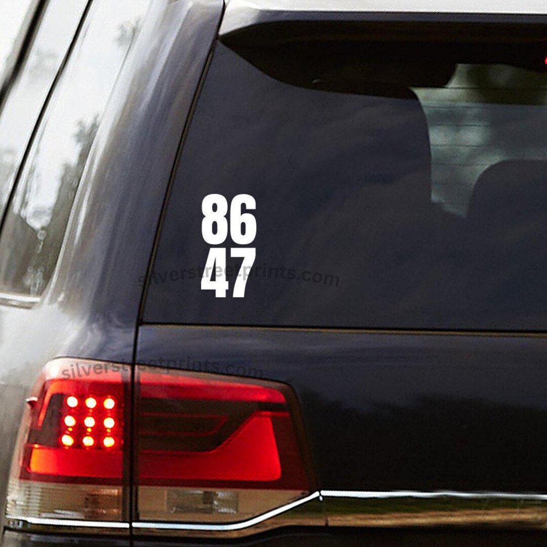 8647 Vinyl Window Decal, Resist Trump, US Politics, Resistance Decal ...