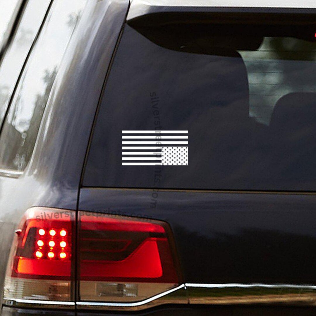 Upside Down Flag, Flag in Distress, US Flag Distress Signal Vinyl Decal ...