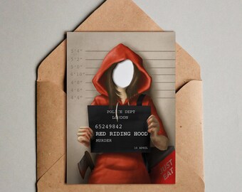 Red Riding Hood Card | Etsy