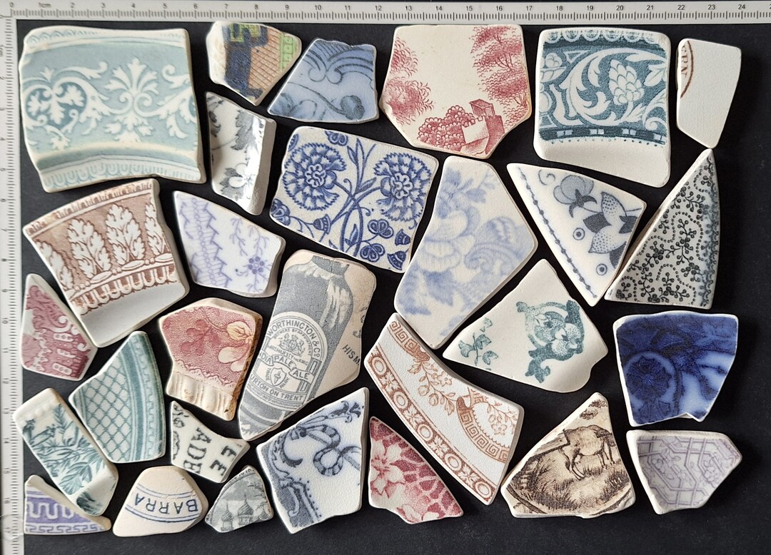 Tumbled Pottery Fragments From Field and Foreshore. Ideal for Arts and ...
