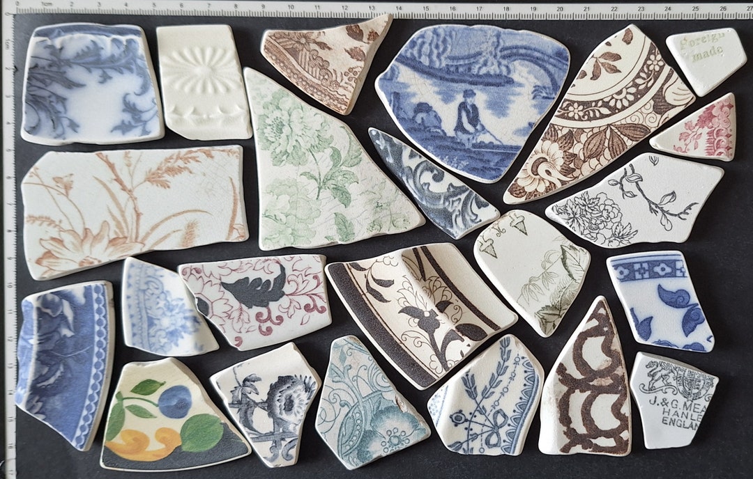 Tumbled Pottery Fragments From Field and Foreshore. Ideal for Arts and ...