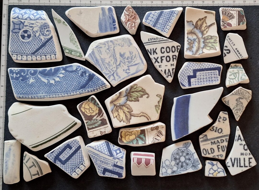 Tumbled Pottery Fragments From Field and Foreshore. Ideal for Arts and ...