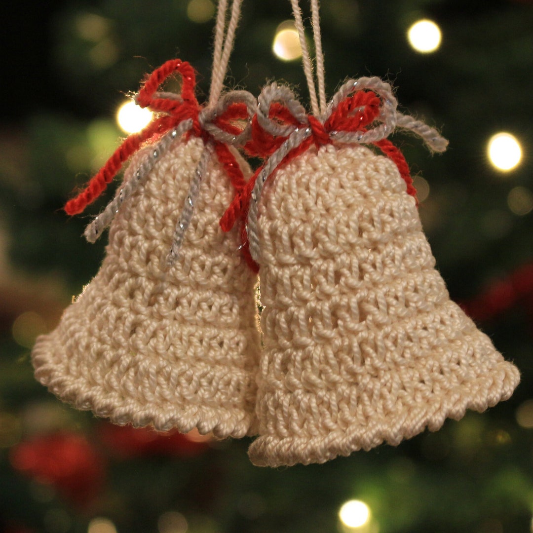 Crochet Bell Ornament Written Pattern, Crochet Bell, Crochet Bell ...