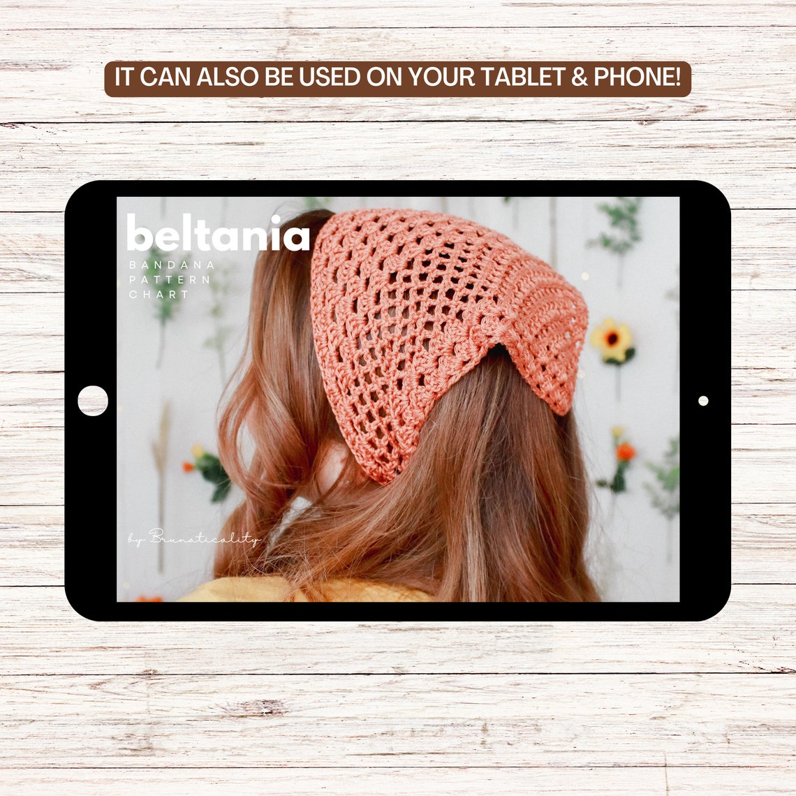 Beltania Bandana Crochet Chart Pattern (PDF Digital Download) - Etsy