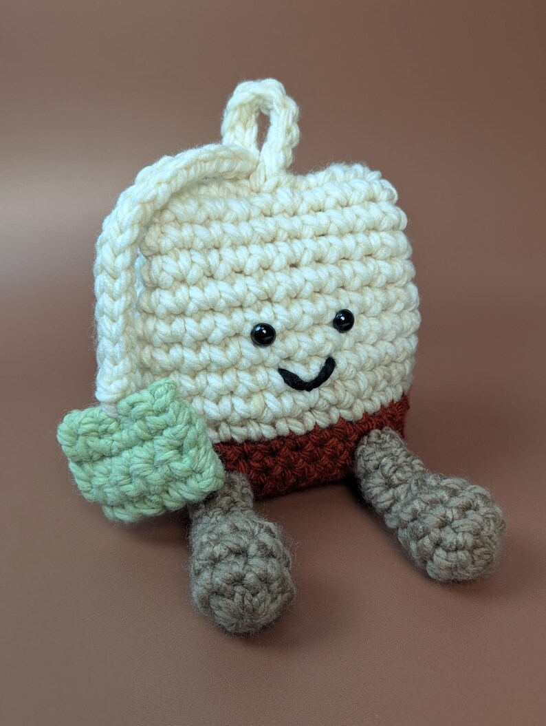 Crochet Tea Bag Plushie Pattern: Beginner Amigurumi Toy (PDF Digital ...