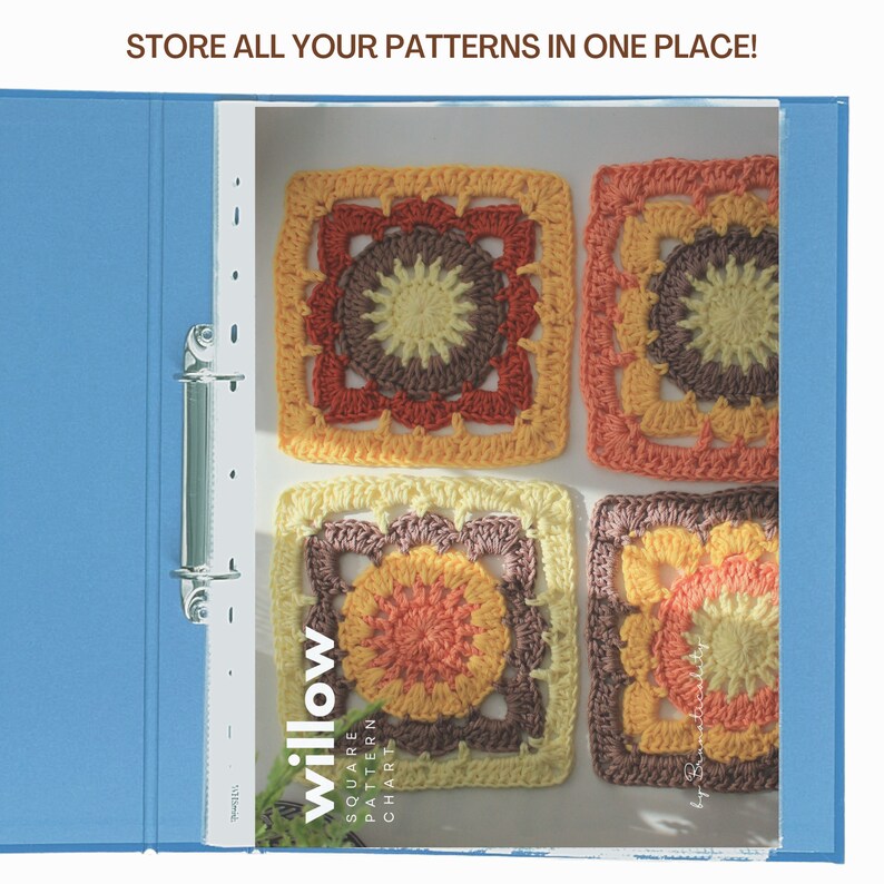 Willow Square Crochet Chart: Easy Beginner Pattern (PDF Digital ...
