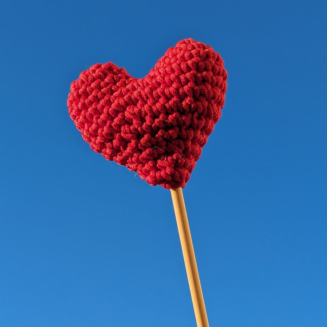 Crochet 3D Heart Pattern, Amigurumi Crochet Heart, Crochet Written ...