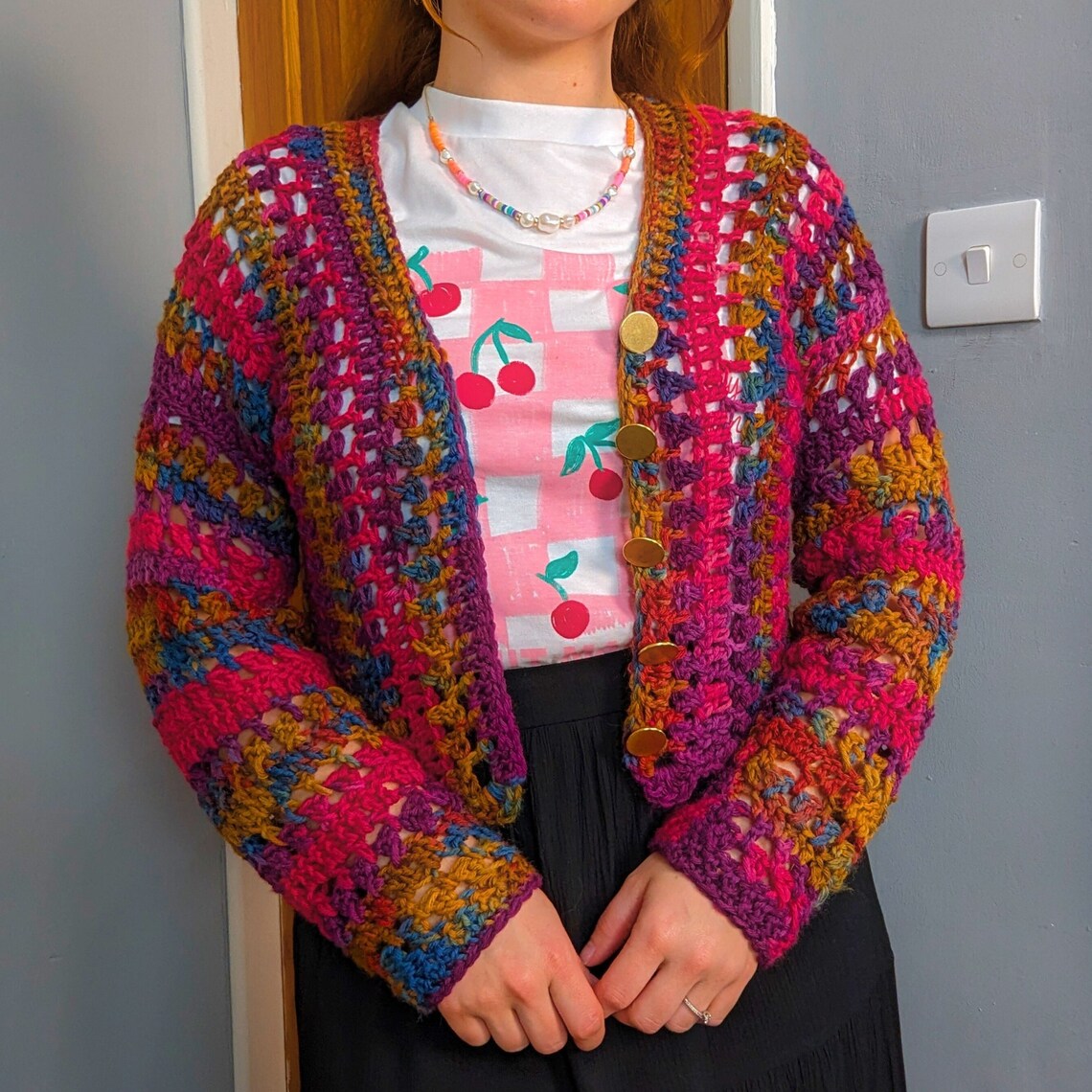 Crochet Mesh Cardigan Pattern, Crochet Top Pattern, Crochet Cardigan ...