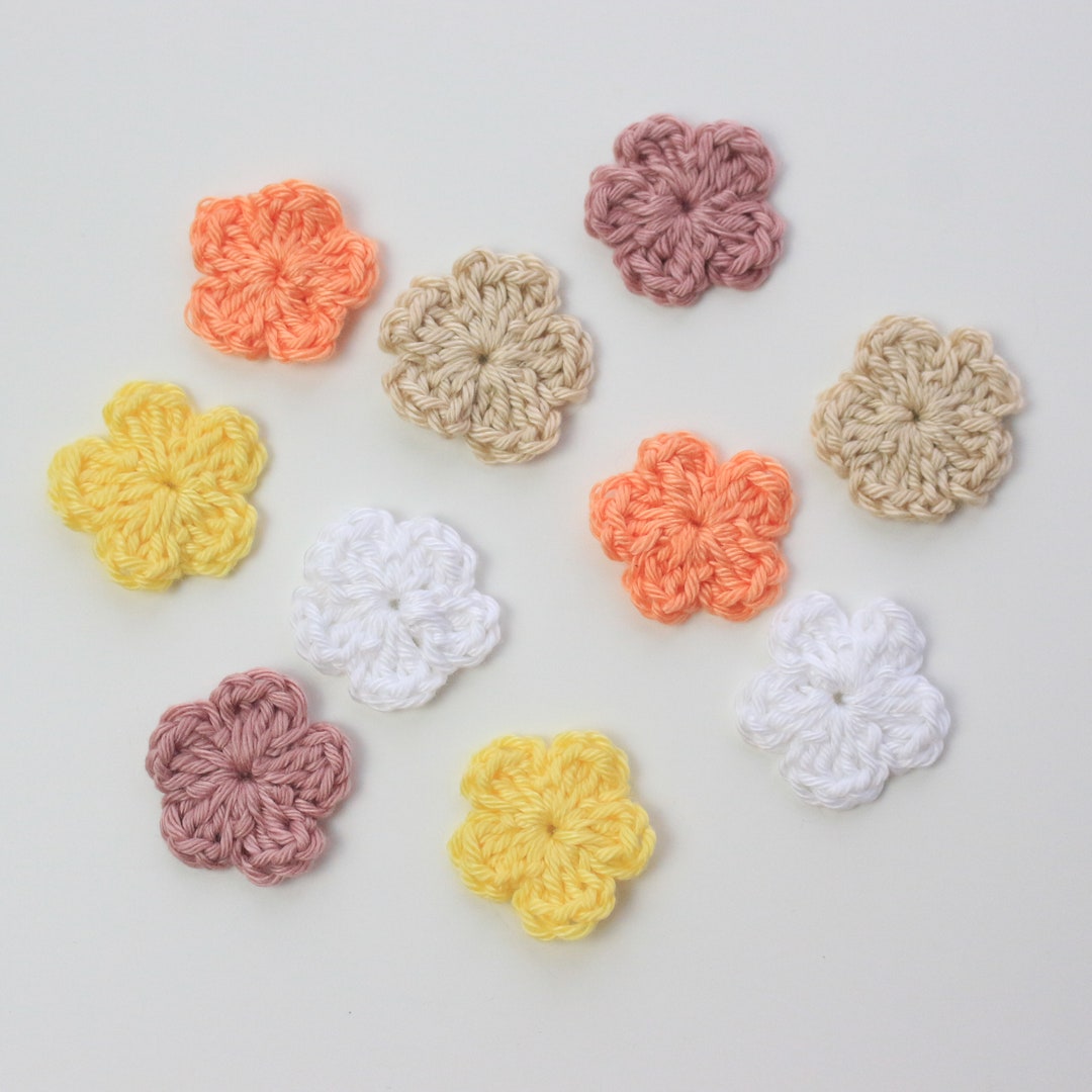 Mini Flower Crochet Pattern, Crochet Flower Chart and Written ...