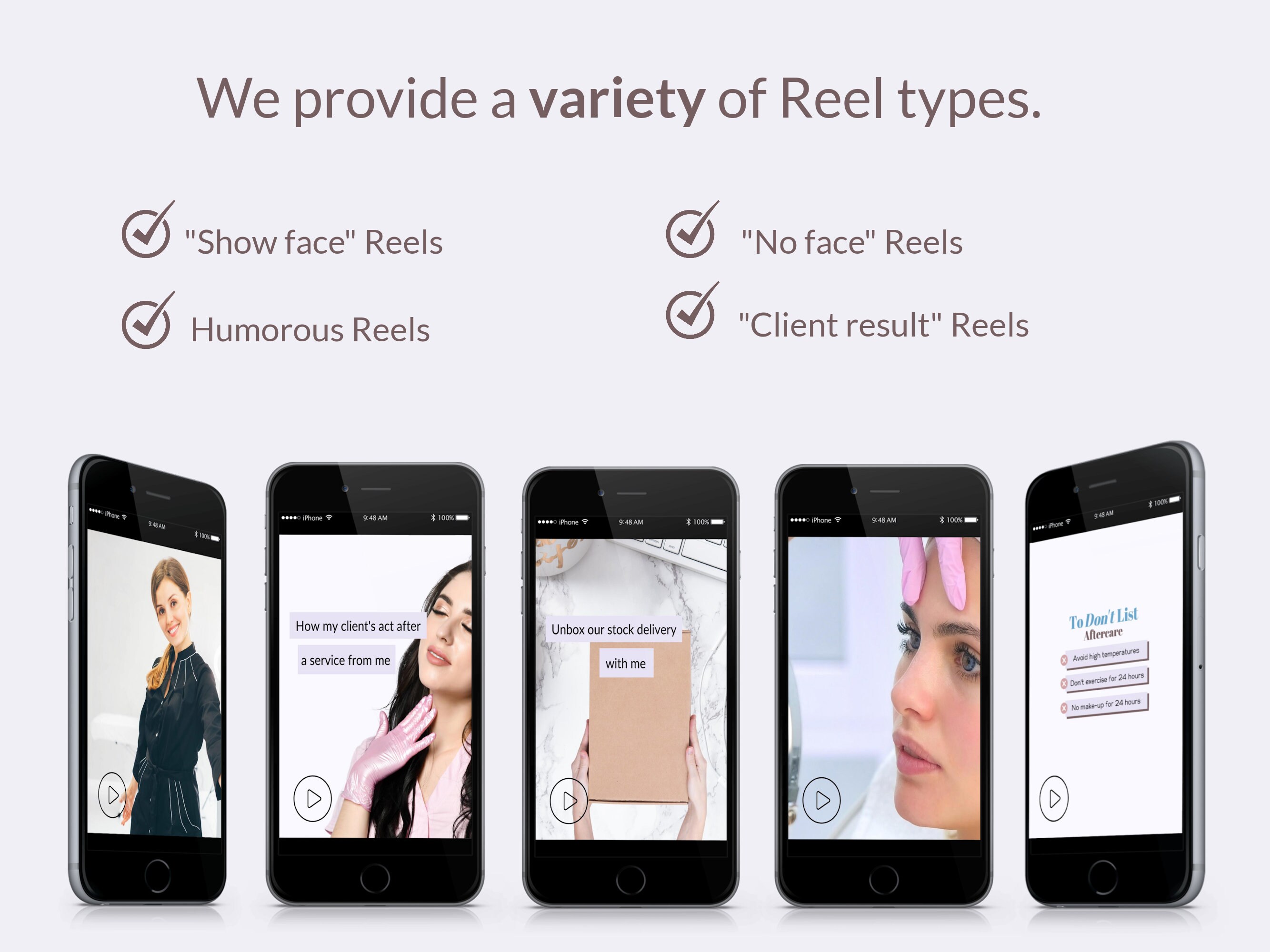 Ideas of Instagram Reels for Beauty Professional Social Media Tiktok ...