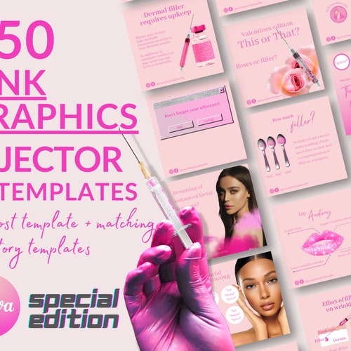 Botox and Filler Instagram Posts Skincare Instagram - Etsy