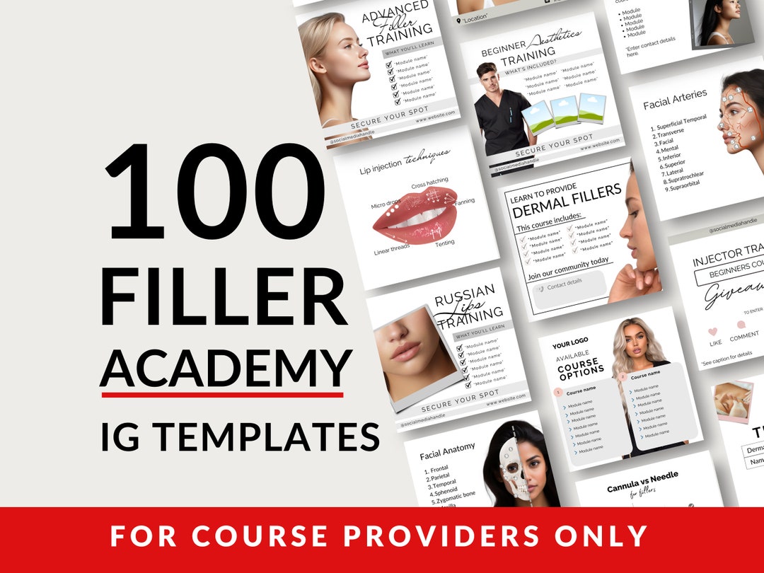 Injectables TRAINING ACADEMY Templates / Facial Arteries Facial Anatomy ...