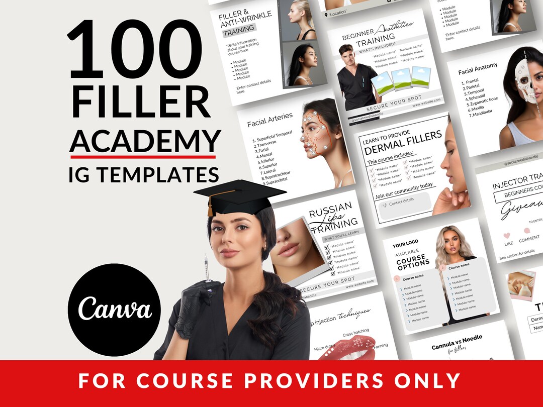 Injectables TRAINING ACADEMY Templates / Facial Arteries Facial Anatomy ...