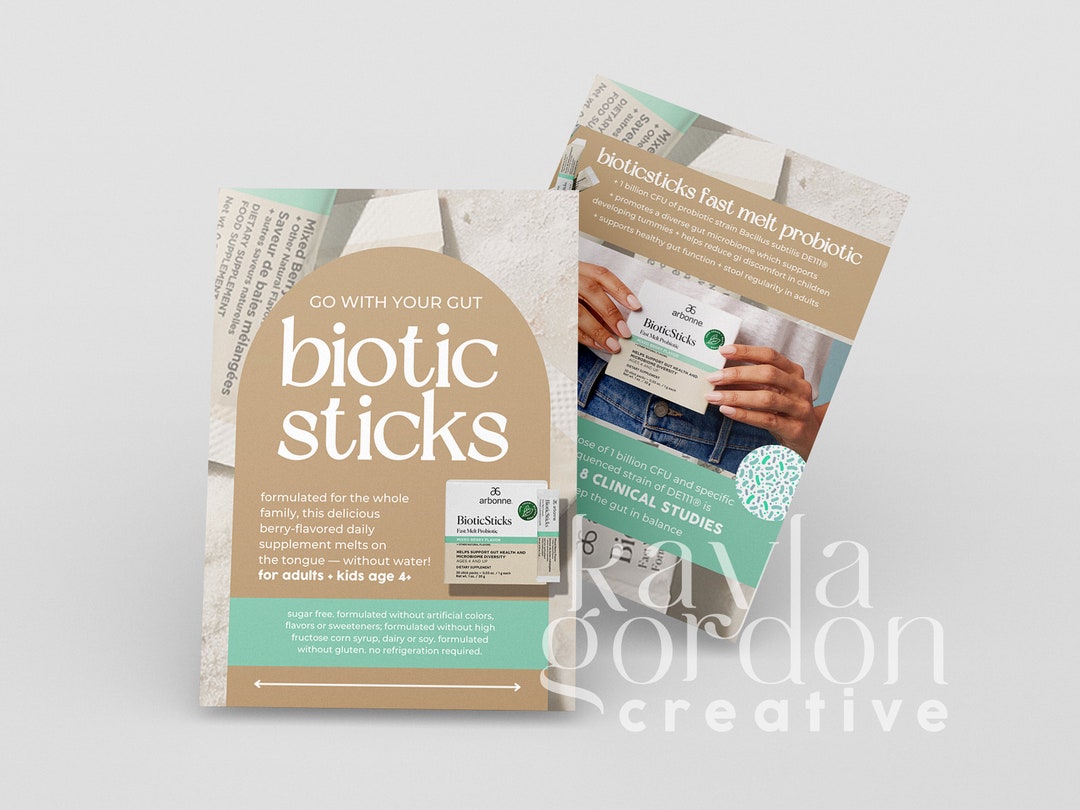 Biotic Sticks Fast Melt Probiotics Info Card // Bioticsticks | Info ...