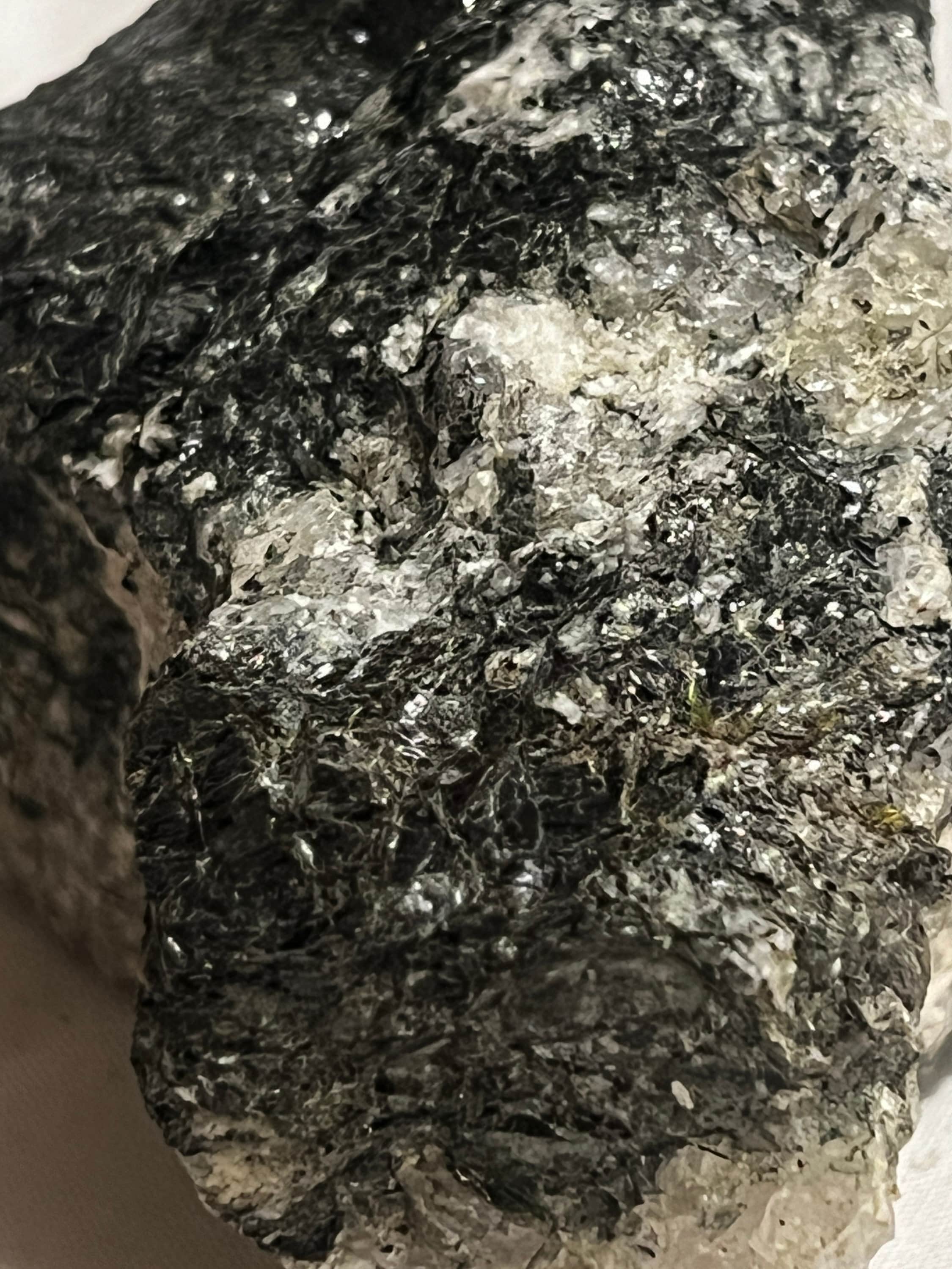 Black Mica Biotite With Quartz Specimen - Etsy