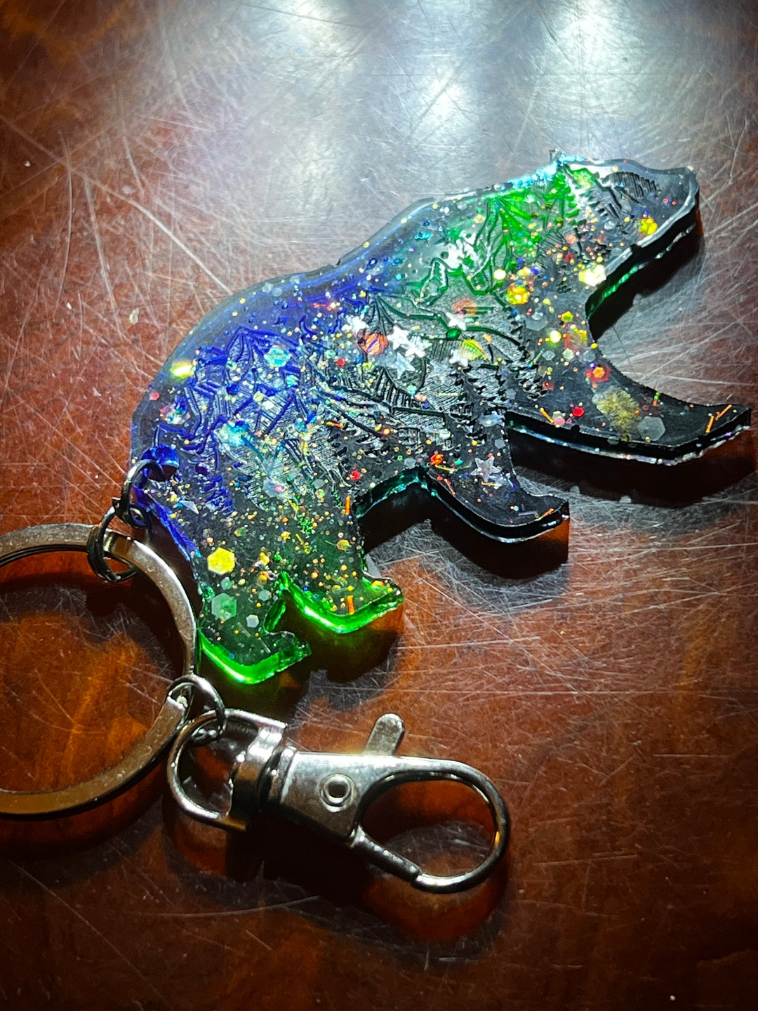 Great Bear Rainforest Bear Shaped Keychains Handmade by ...