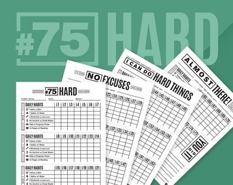 75 Hard Printable | Etsy