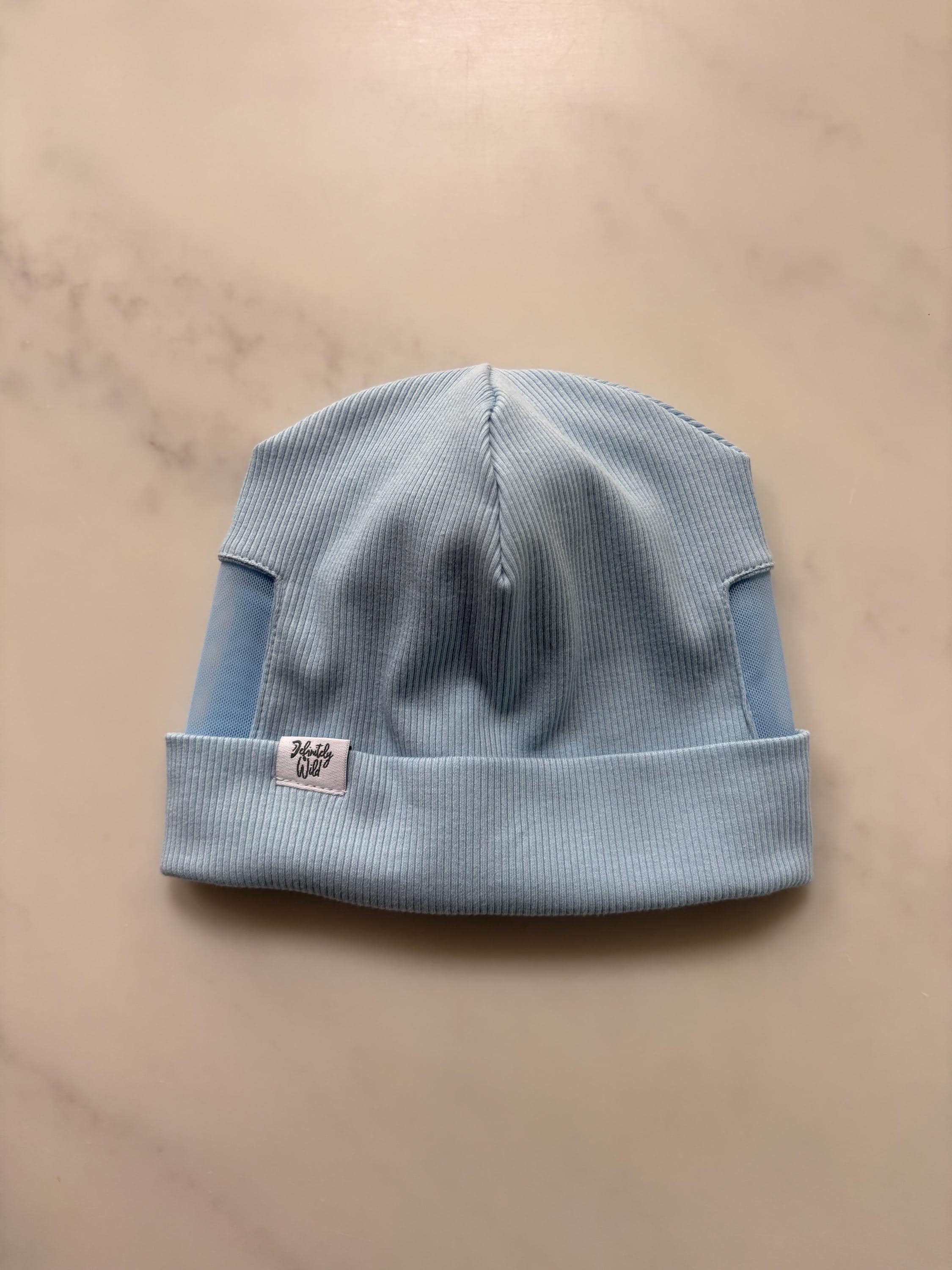 Cochlear Implant/hearing Aid Everyday Ribbed Beanie Hat - Turn up Style ...