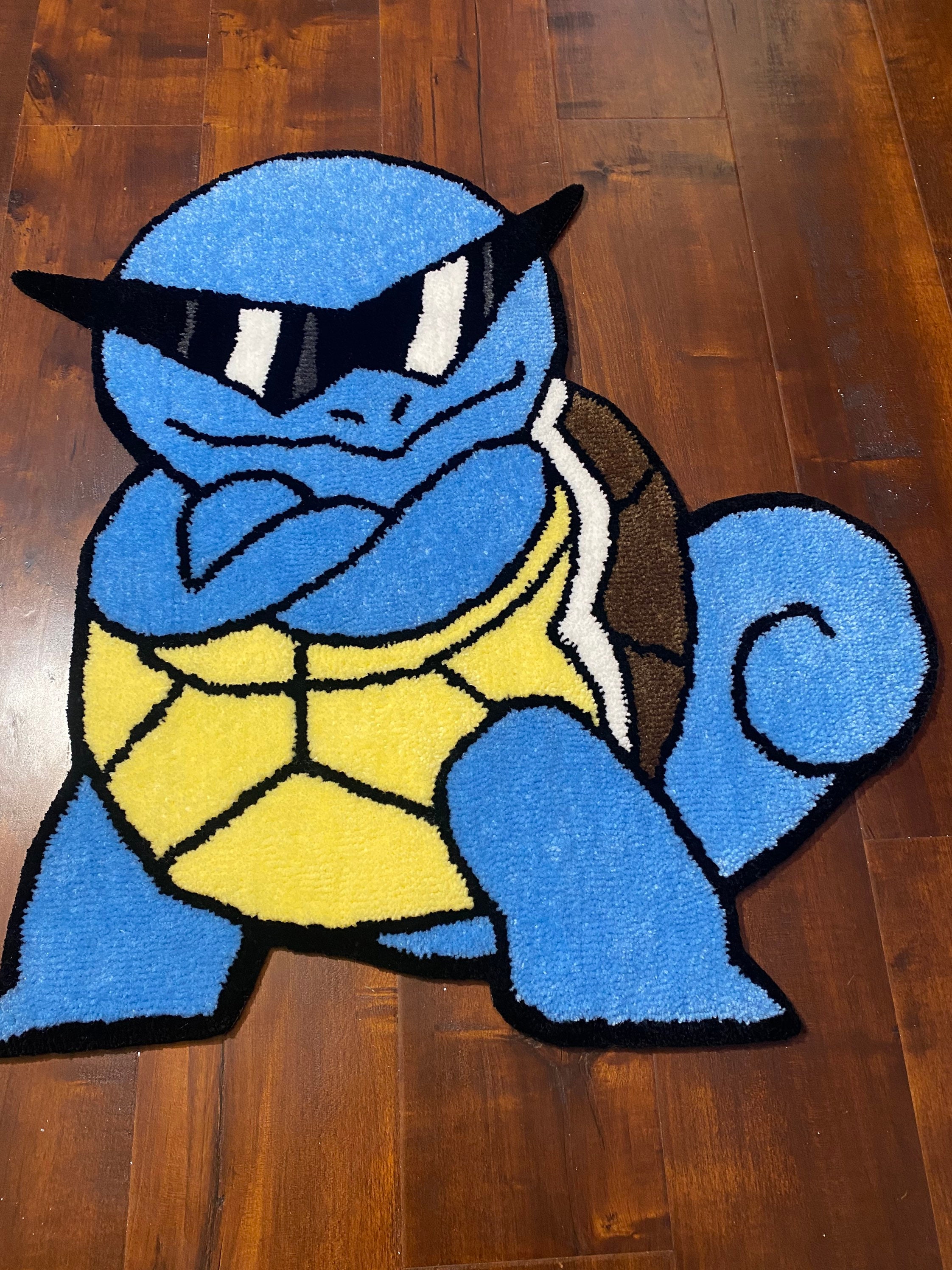 Pokemon Starters Rug Living Room Floor Carpet Decor Charizard Bulbasaur ...