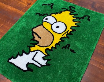The Simpsons Rug - Etsy