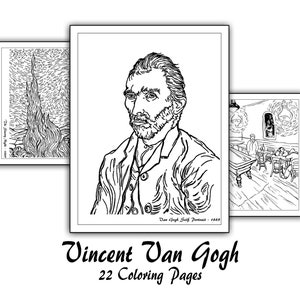 Van Gogh Coloring Pages Immerse Yourself in the Vibrant World of ...