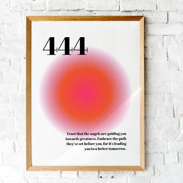 444 Aura Poster - Etsy