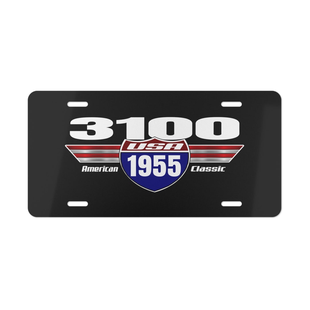 1955 3100 Classic Pickup Truck License Plate Tag - Made in the USA - Etsy