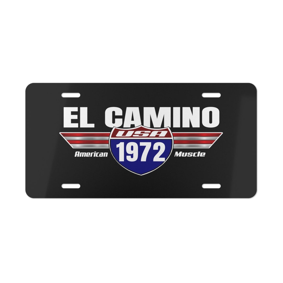 1972 El Camino Classic Car License Plate Tag - Made in the USA - Etsy