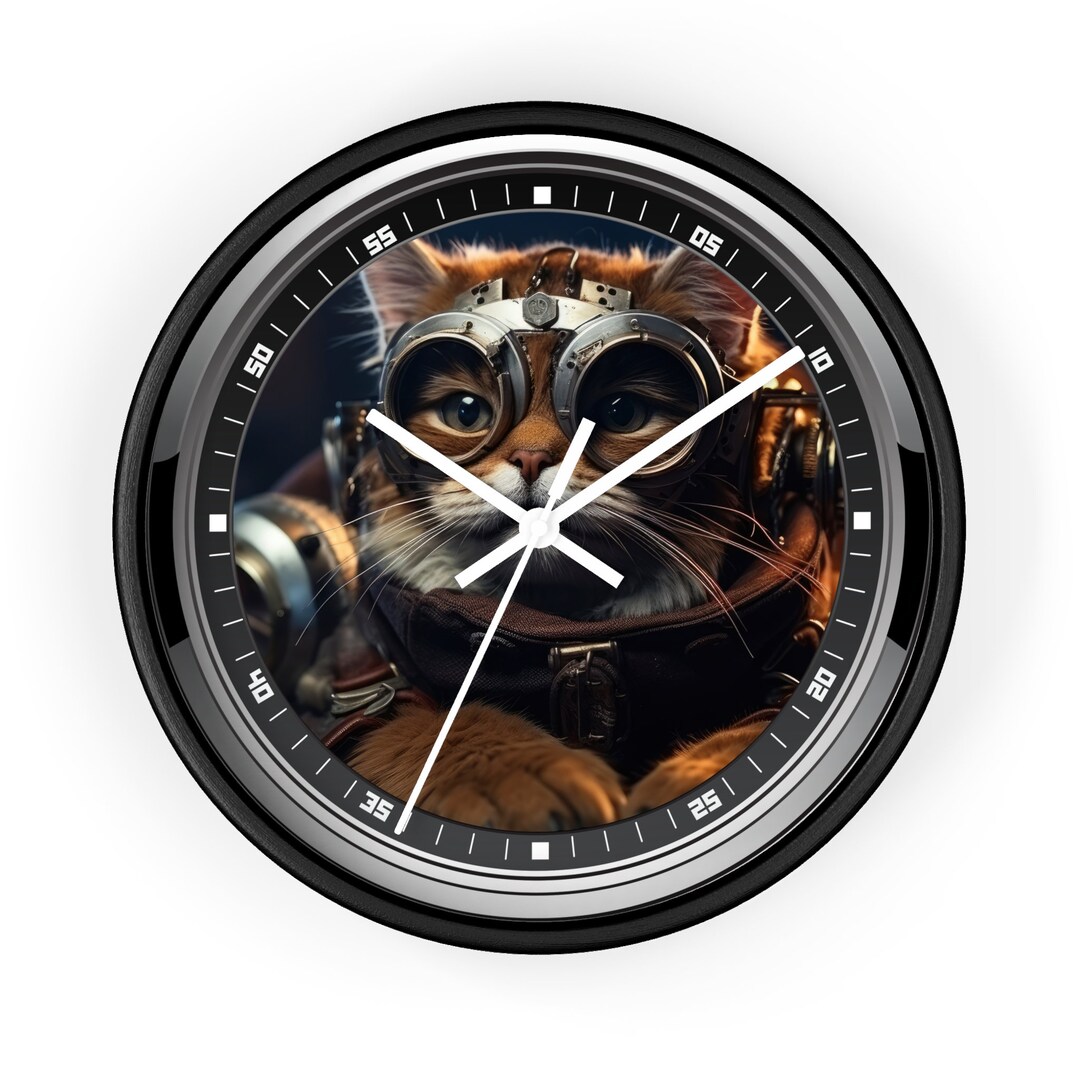 Steampunk Fat Cat Wall Clock Bathroom Wall Clocks Cats Wall Clocks - Etsy