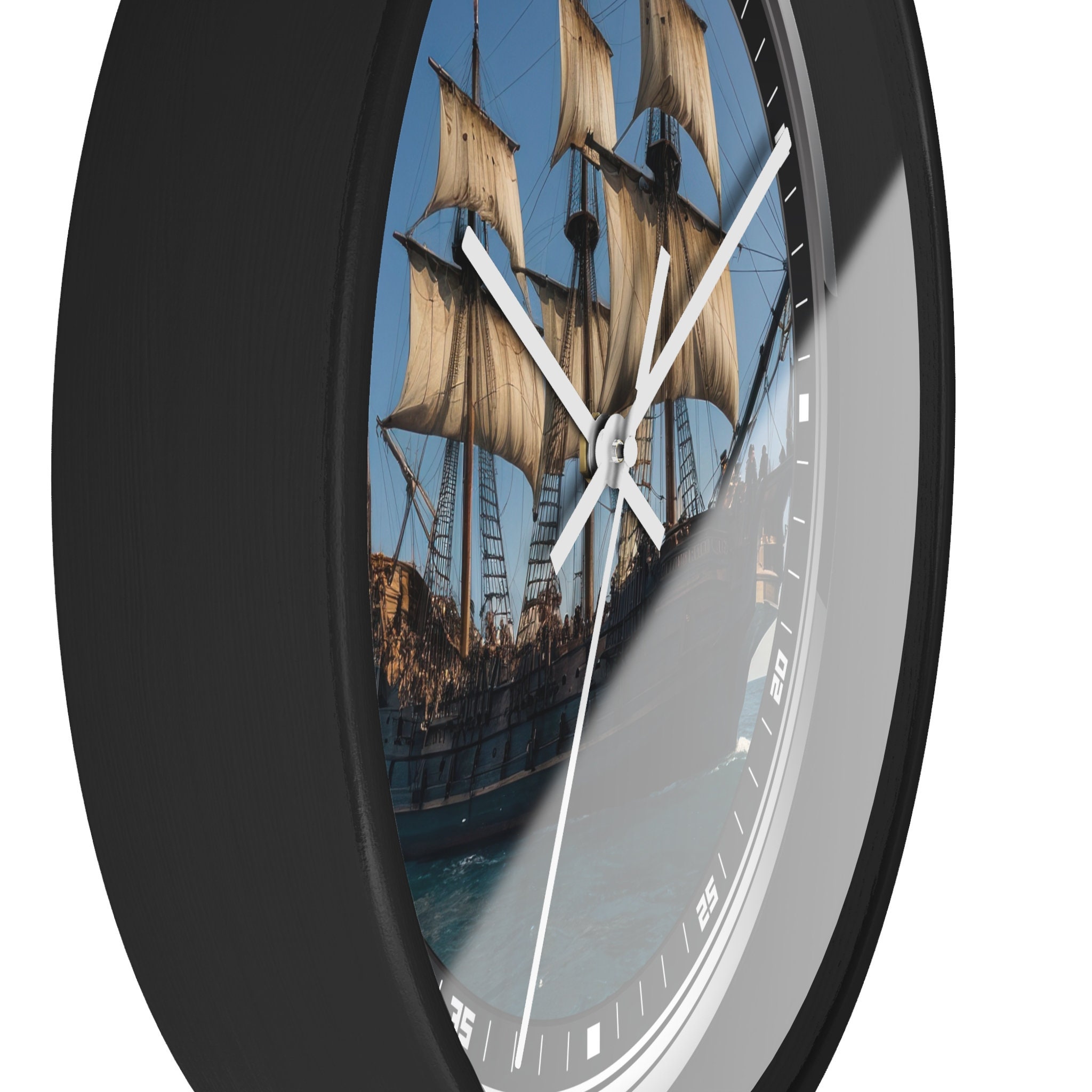 Sailing Ship Wall Clock Sailing Ship Gift Clock Sailing Gift Man Cave ...