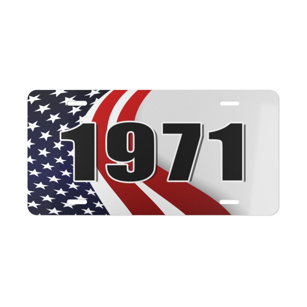 1971 Year Automotive Classic Antique Car License Plate Tag | Custom ...
