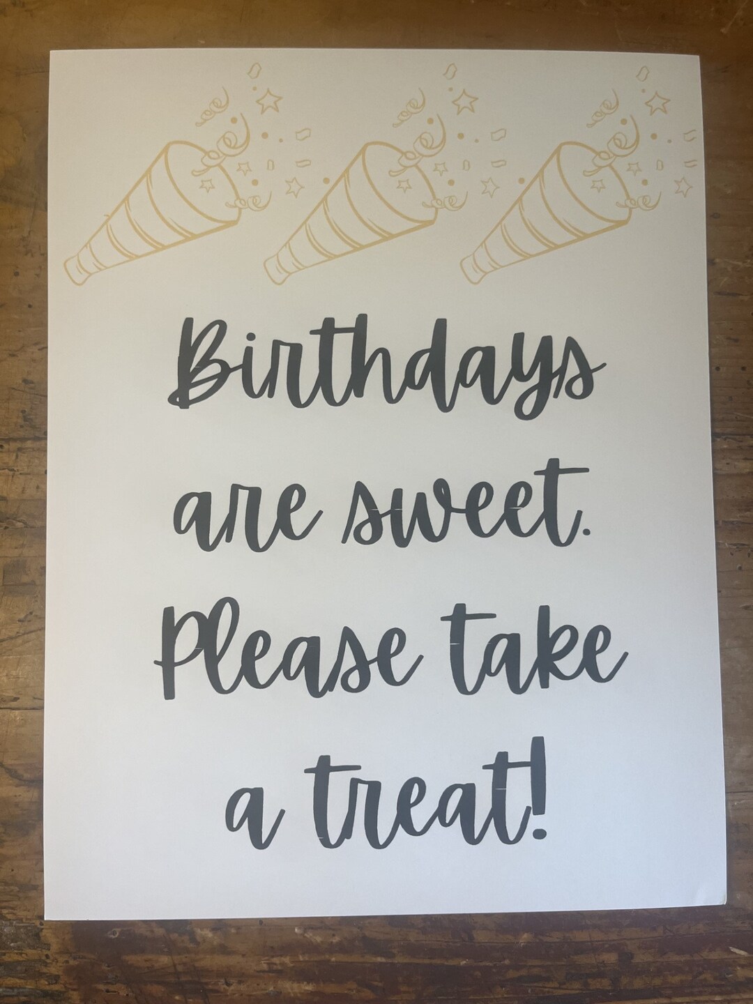 Birthdays Are Sweet Printable - Etsy