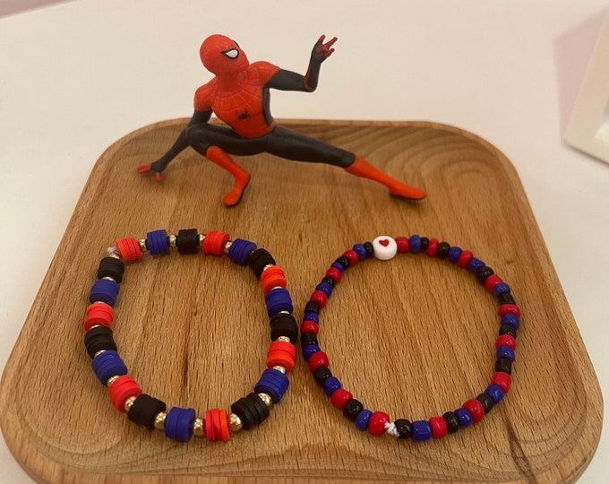 Spider Man Bracelet Set - Etsy