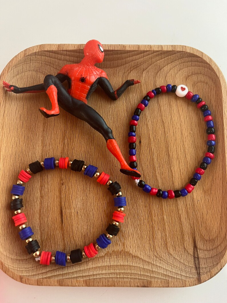 Spider Man Bracelet Set - Etsy