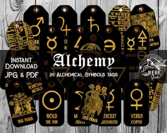 Rare Alchemical Manuscripts Pages SET 2 Printable Alchemy Junk Journal ...