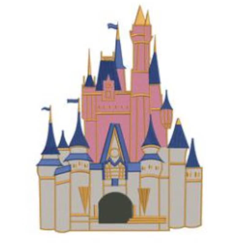 Disney castle embroidery design - Etsy